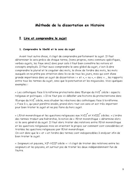 Exemple De Dissertation Histoire Corrigé Pdf - Wadaef FR