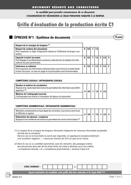 Grille D'évaluation Expression écrite Anglais A2 - Wadaef FR